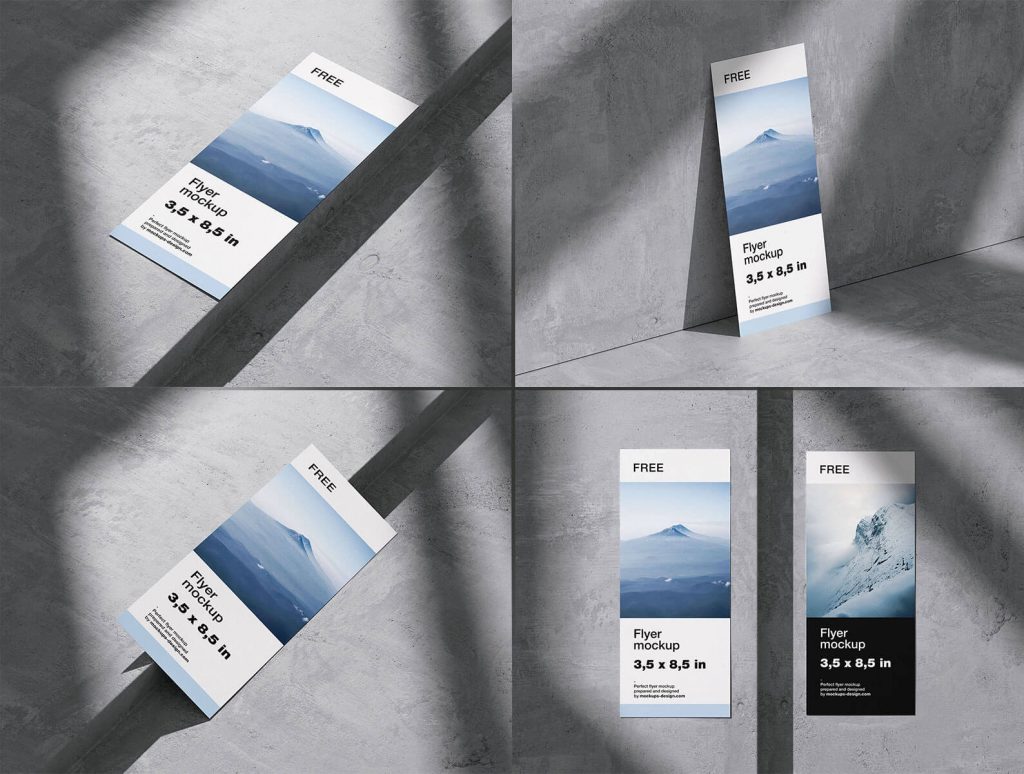 5 Free Rack Card Flyer Mockup PSD Files - PsFiles