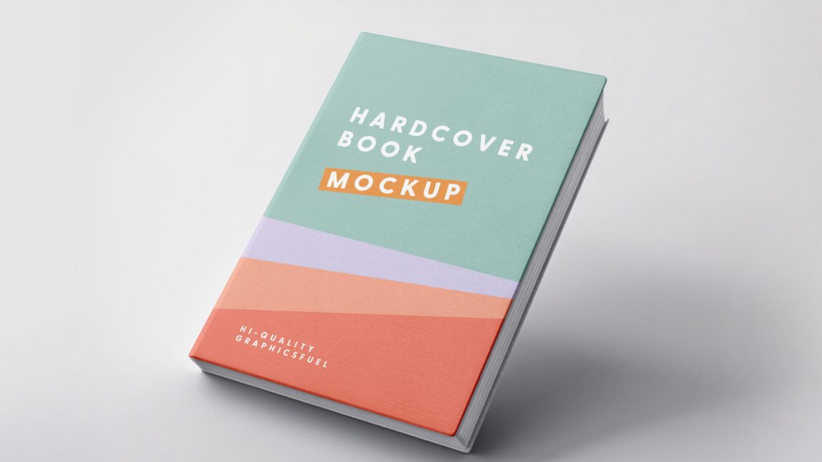 Free Premium Quality Open Hardcover Book Mockup - PsFiles