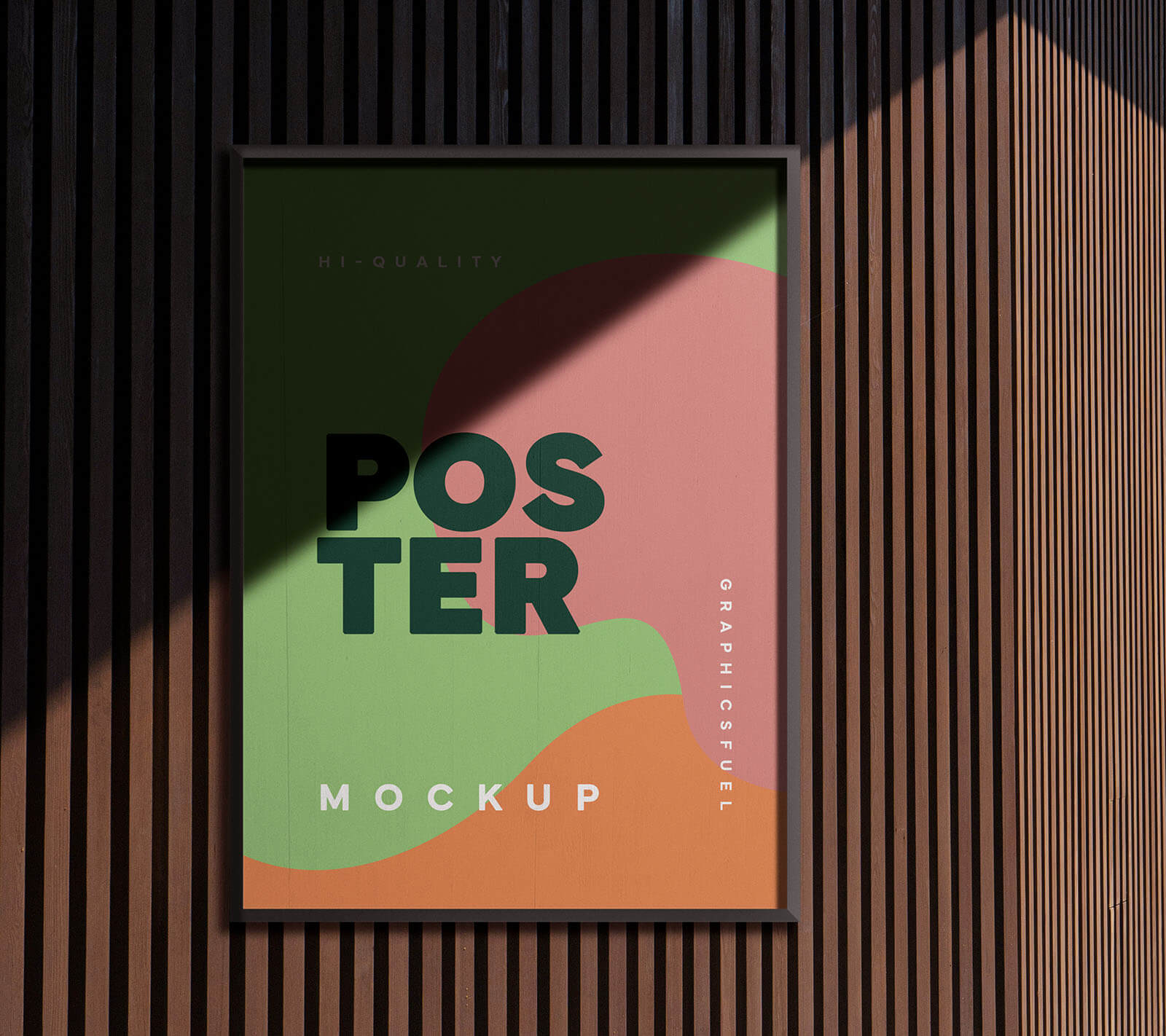 Free Shadow Overlayer Portrait Poster Mockup PSD - PsFiles