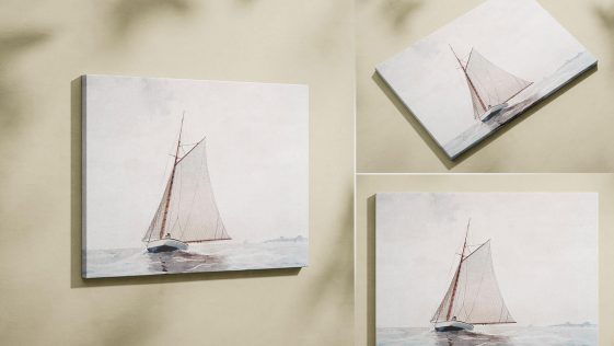6 Free Canvas Mockup PSD set - PsFiles