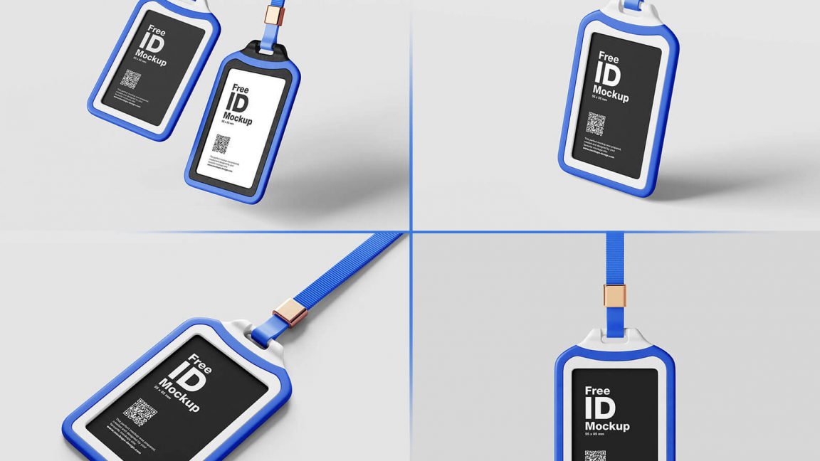 Lanyard and Pass Tag Free PSD Mockup - PsFiles