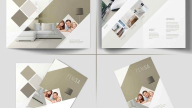 Download 5 Free A4 Multiple Pages Bi-Fold Brochure Mockups PSD Files File - PsFiles