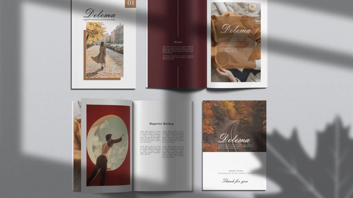 Clear Plastic Wrapped Magazine Cover Mockup for Free - PsFiles