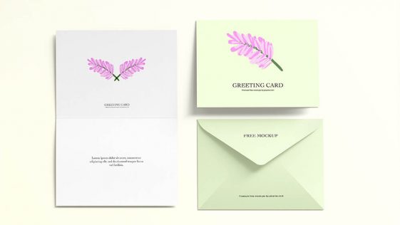 Free A4 Letter, Postcard and Envelope Mockup PSD - PsFiles