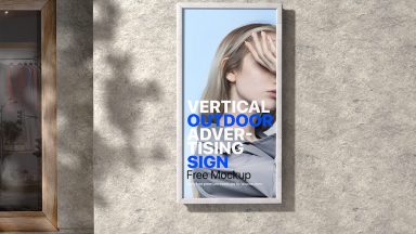 Free 3 Vertical Poster Mockup PSD - PsFiles
