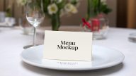 Free Table Card Mockup 2 PSD - PsFiles