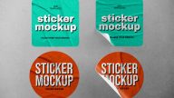 Free PSD Foil Sticker Mockup PSD - PsFiles