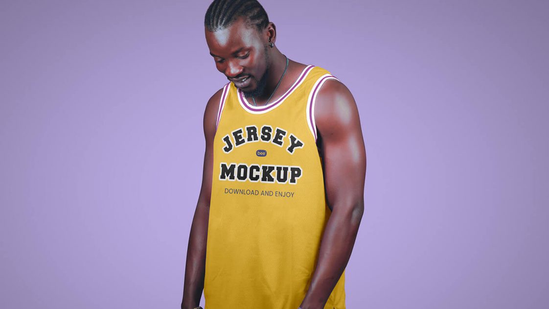 Free NBA CUT Jersey Mockup PSD - PsFiles