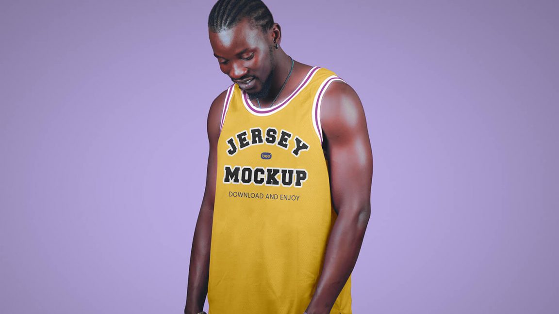 Free NBA CUT Jersey Mockup PSD - PsFiles