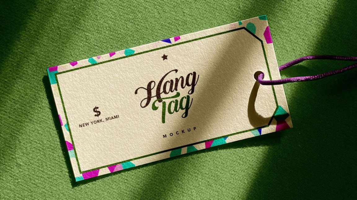 Free Label Hang Tag Mockup PSD for Branding - PsFiles
