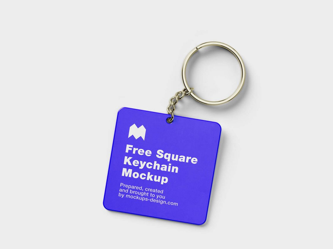 Free Free Square Key Chain Mockups PSD set PSD - PsFiles