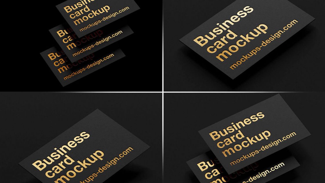 Free Embossing Business Card Mockup PSD - PsFiles
