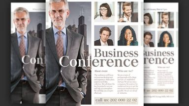 Business Conference/Event Flyer Template Free PSD - PsFiles