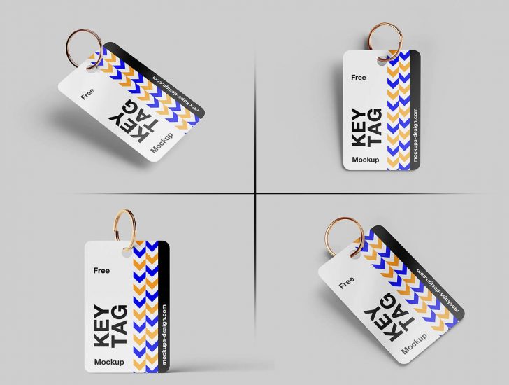 Free Key Tag Mockups PSD set - PsFiles