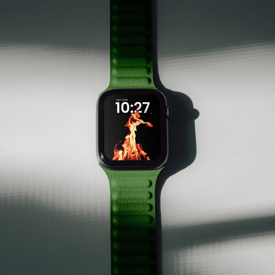 Free Lying Apple Watch Mockup PSD - PsFiles