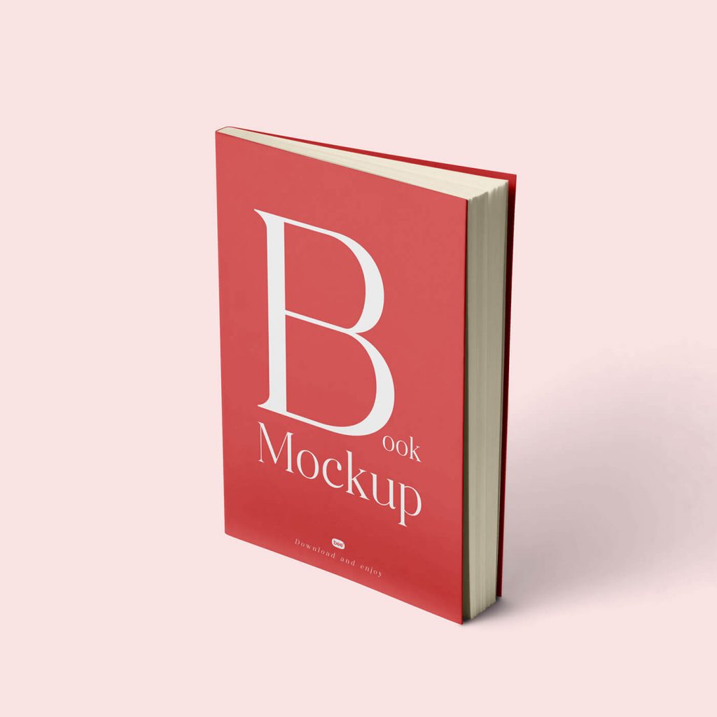 Free Perspective Standing Book Cover Mockup PSD - PsFiles