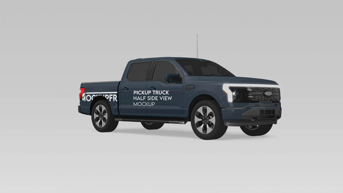 Free Pick-Up Truck Mockup PSD - PsFiles