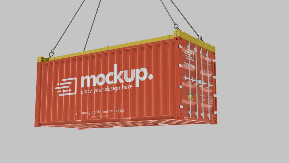 Metal Container with Logo Sign Mockup Free PSD - PsFiles