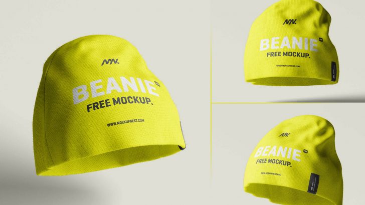 Front View of Winter Hat Mockup Free PSD - PsFiles