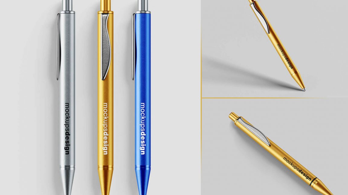 Free Pen Mockup PSD Set - Free Branding Mockups | PsFiles