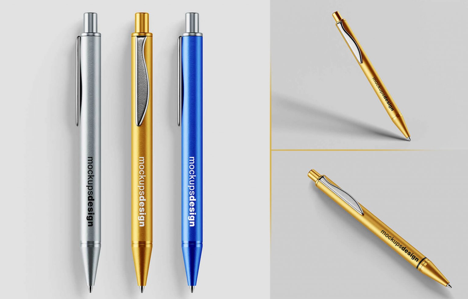 Free Pens Mockups PSD set - PsFiles
