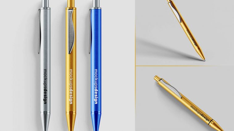 Free Pen Mockup PSD Set - Free Branding Mockups | PsFiles
