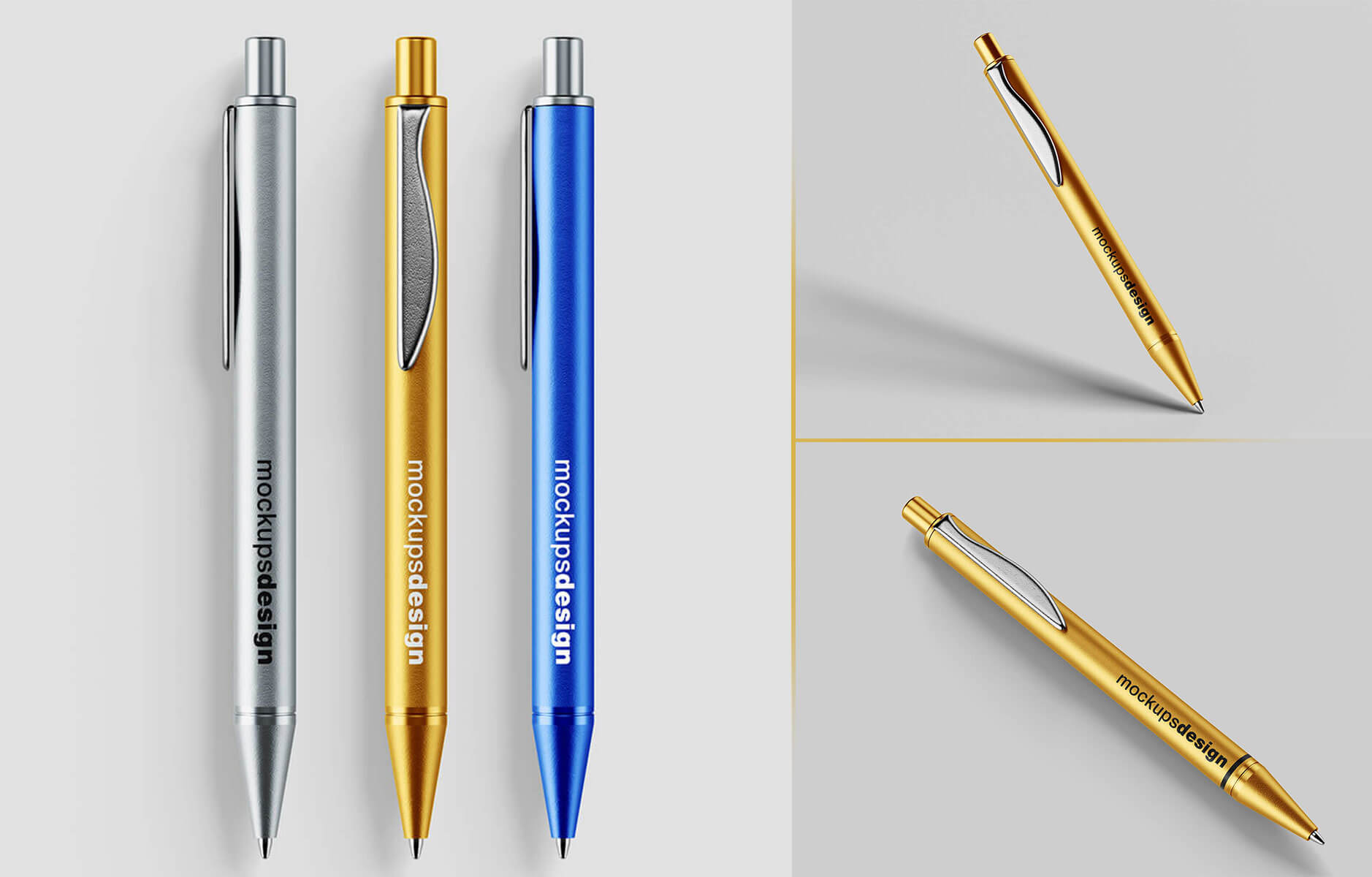 Free Pens Mockups PSD set - PsFiles