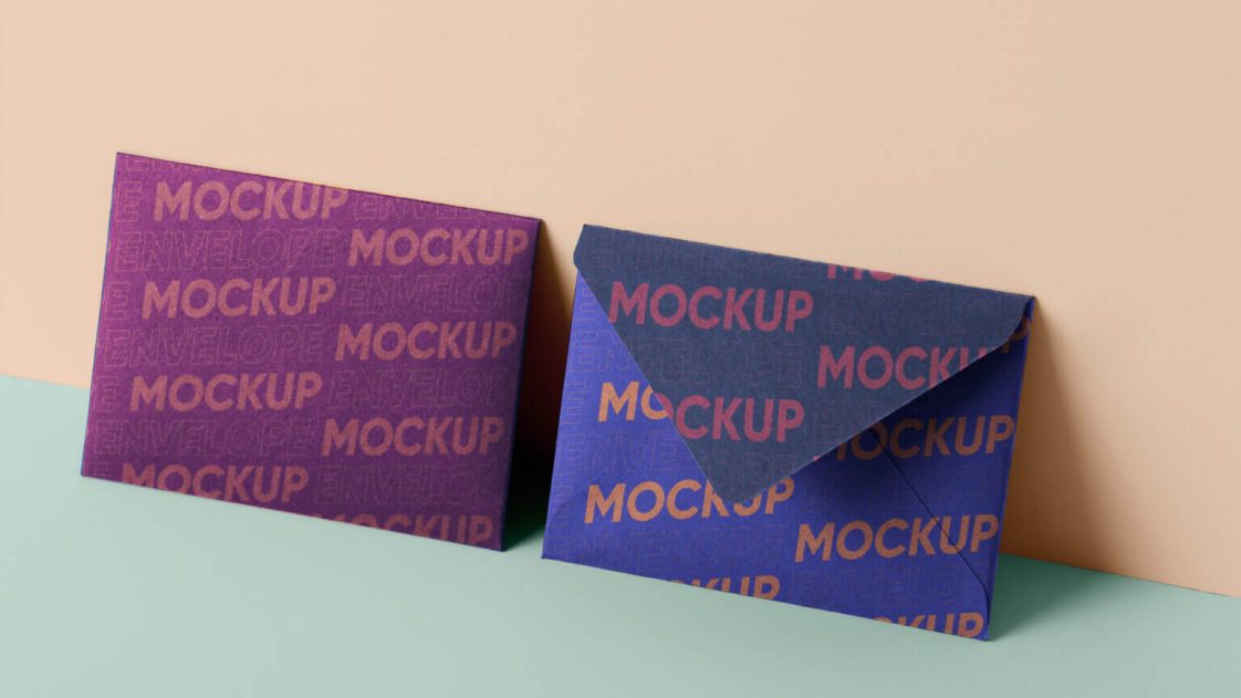 Free Invitation Card & Envelope Mockup PSD - PsFiles