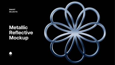 Free Reflective Shining Silver Logo Mockup PSD - PsFiles