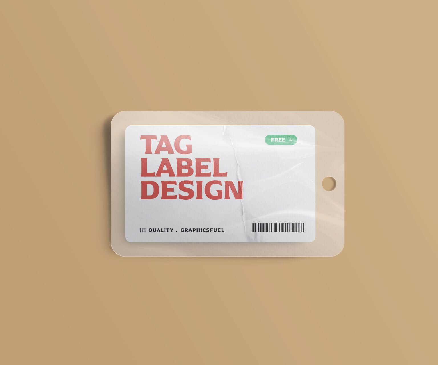 Free Plastic Label Tag Card Mockup PSD - PsFiles
