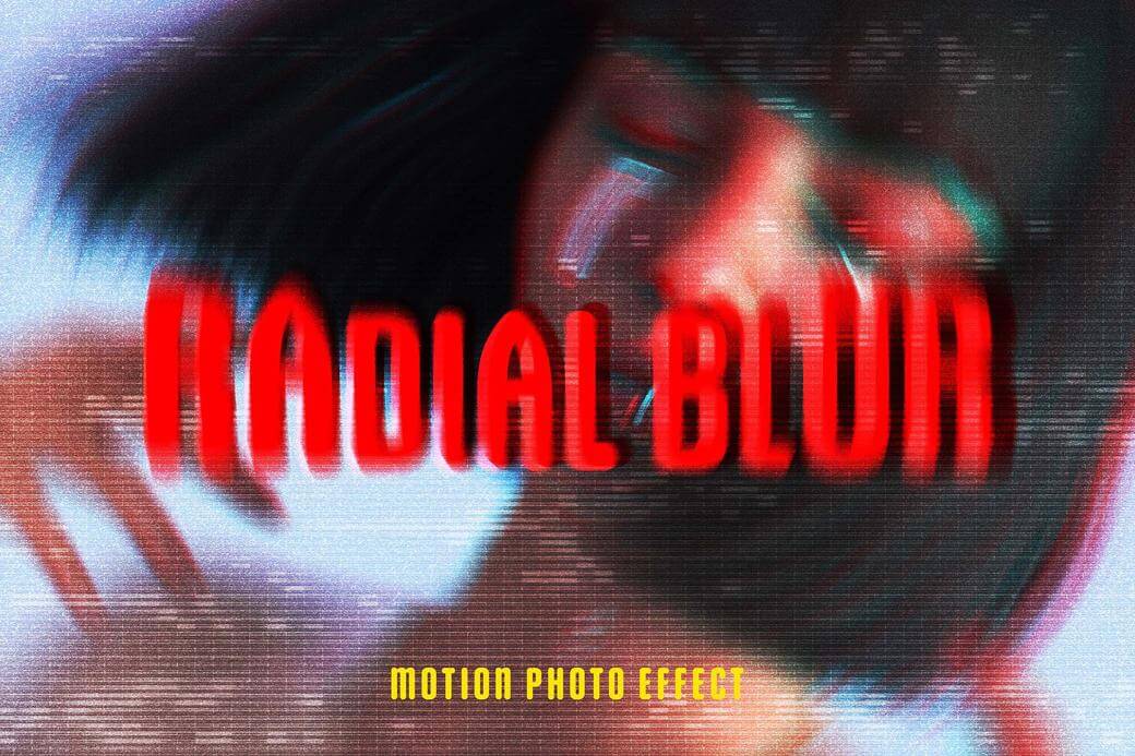 Free Radial Blur Photo Effect PSD Template - Best PsFiles