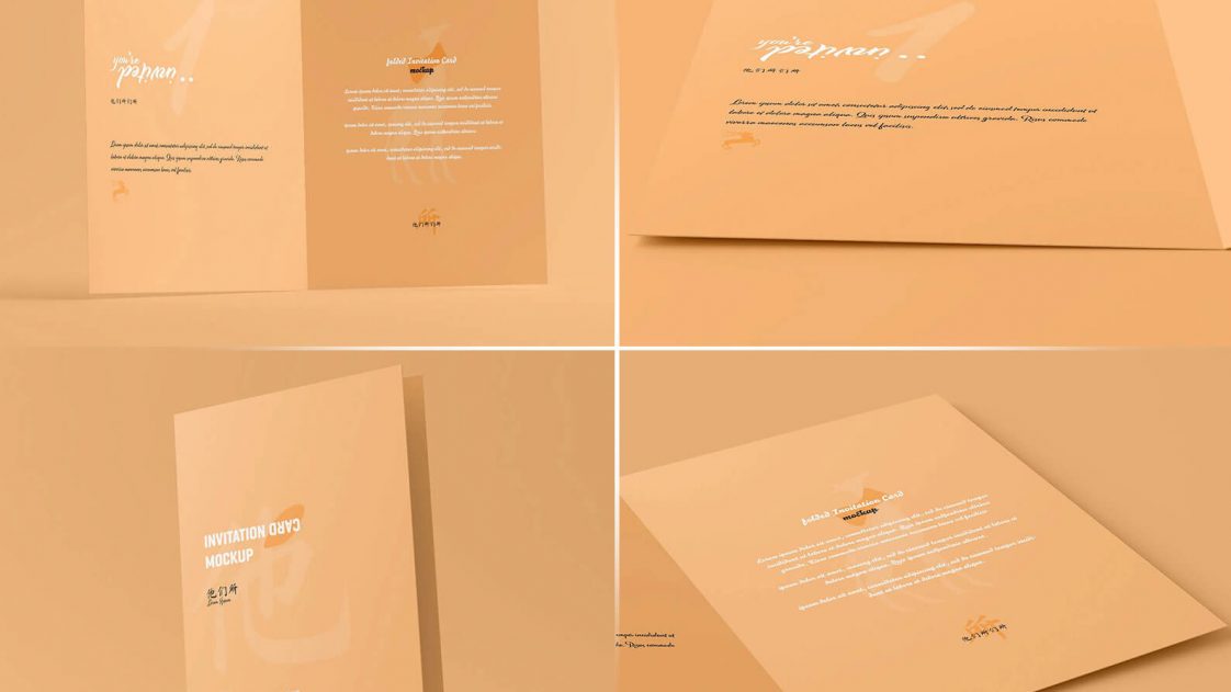Free Invitation Mockup PSD - PsFiles