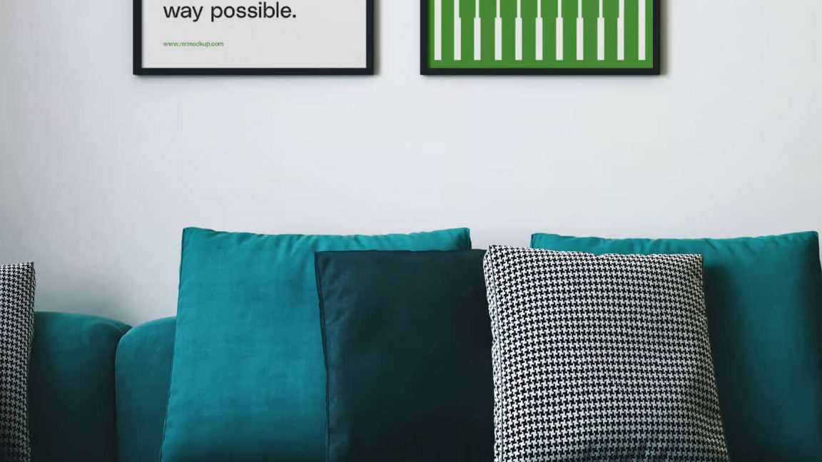 Free Wall Frame Mockup PSD - PsFiles