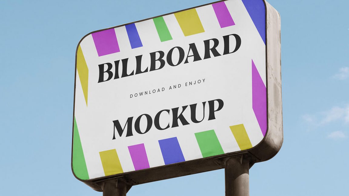 Corner Building Display Billboard Mockup Free PSD - PsFiles