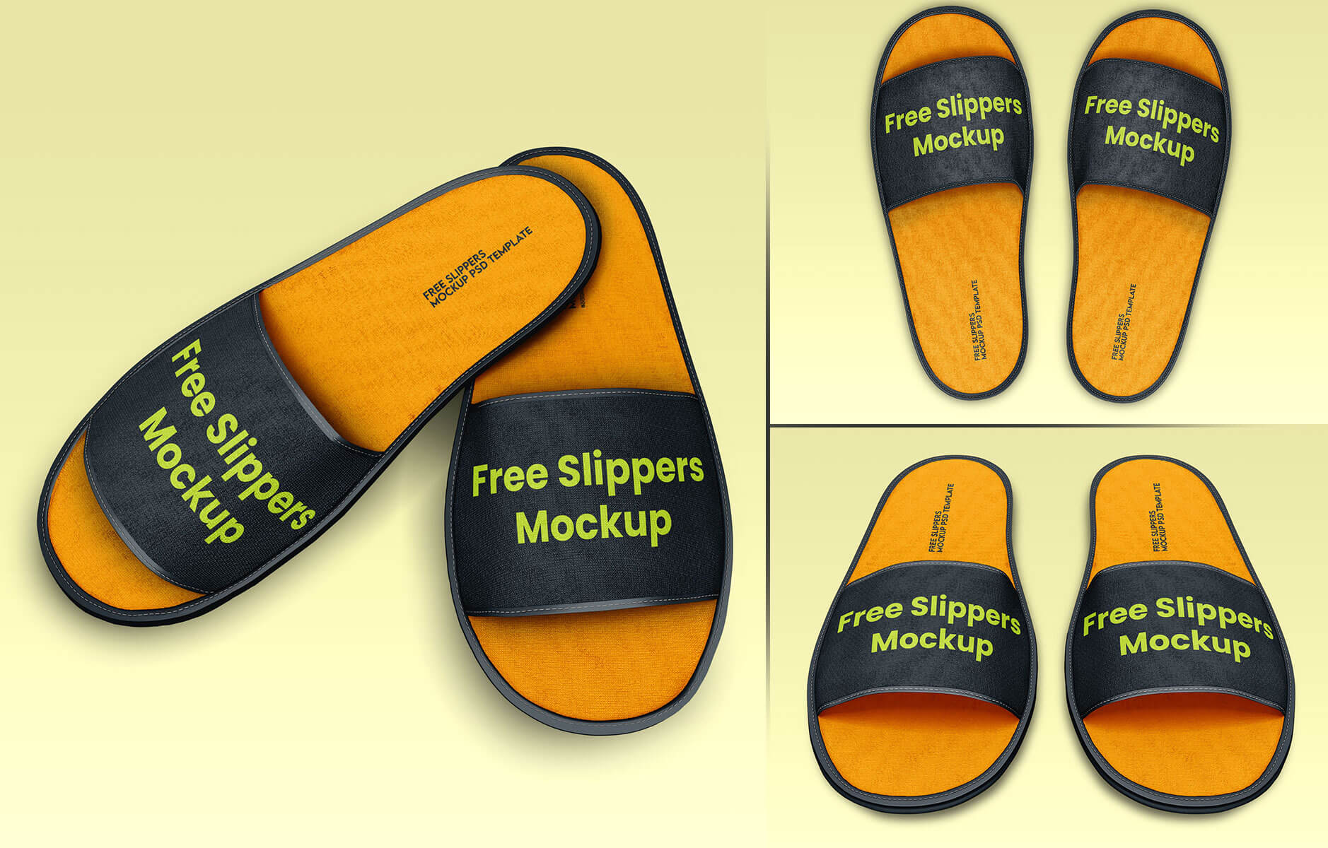 Free Slippers Mockups PSD set - Free Mock-ups PSD | PsFiles
