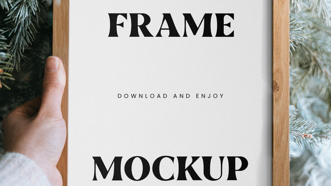 2 Free Poster Frame Mockups PSD - PsFiles