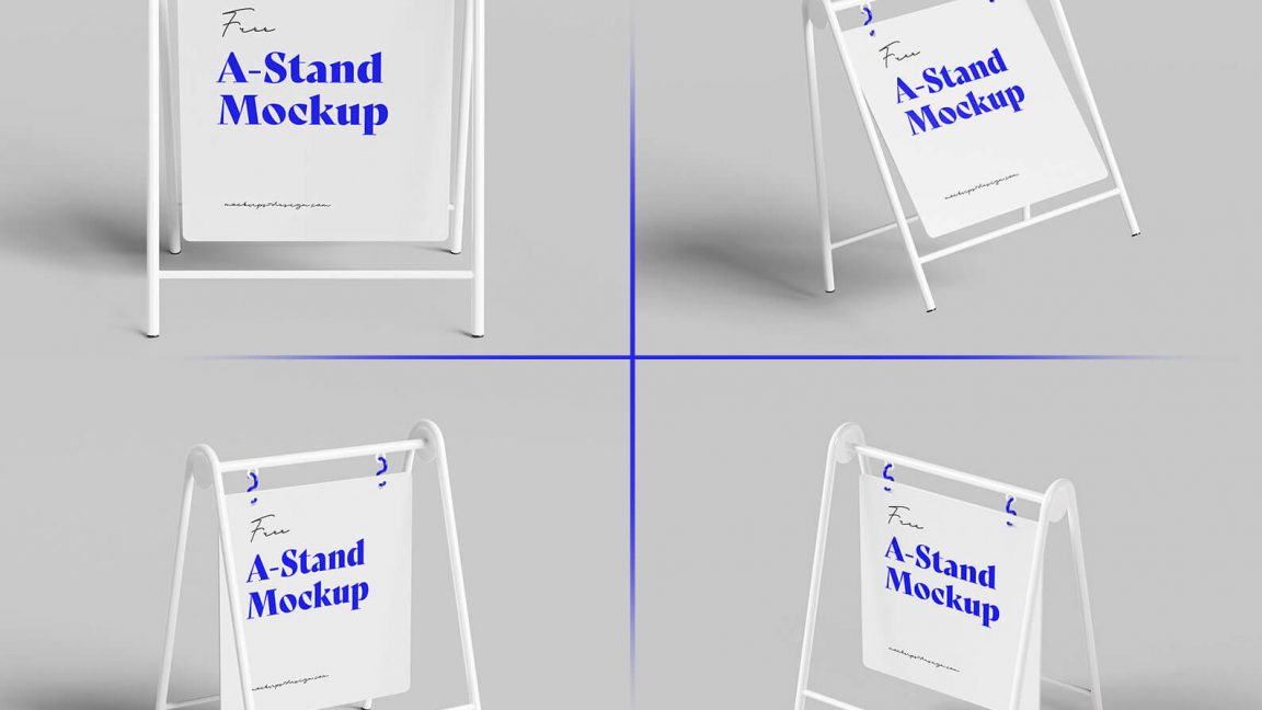 Free Products Display Stand Mockup PSD - PsFiles