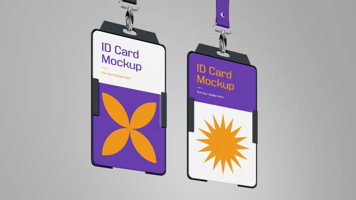 Lanyard and Pass Tag Free PSD Mockup - PsFiles