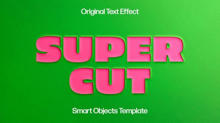 Free Cut Out Text Overlay Portrait Effect PSD - PsFiles