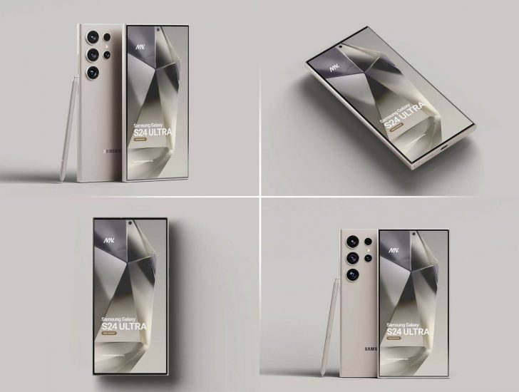 4 Free Samsung Galaxy S24 Ultra Mockup PSD Files - PsFiles
