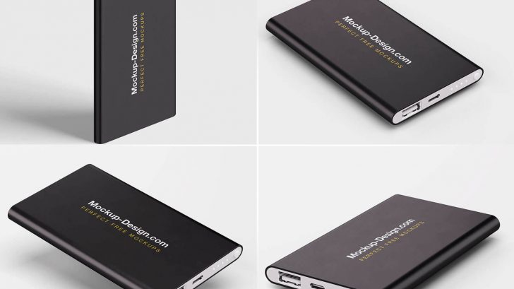 Free Glossy Power Bank Mockup PSD - PsFiles