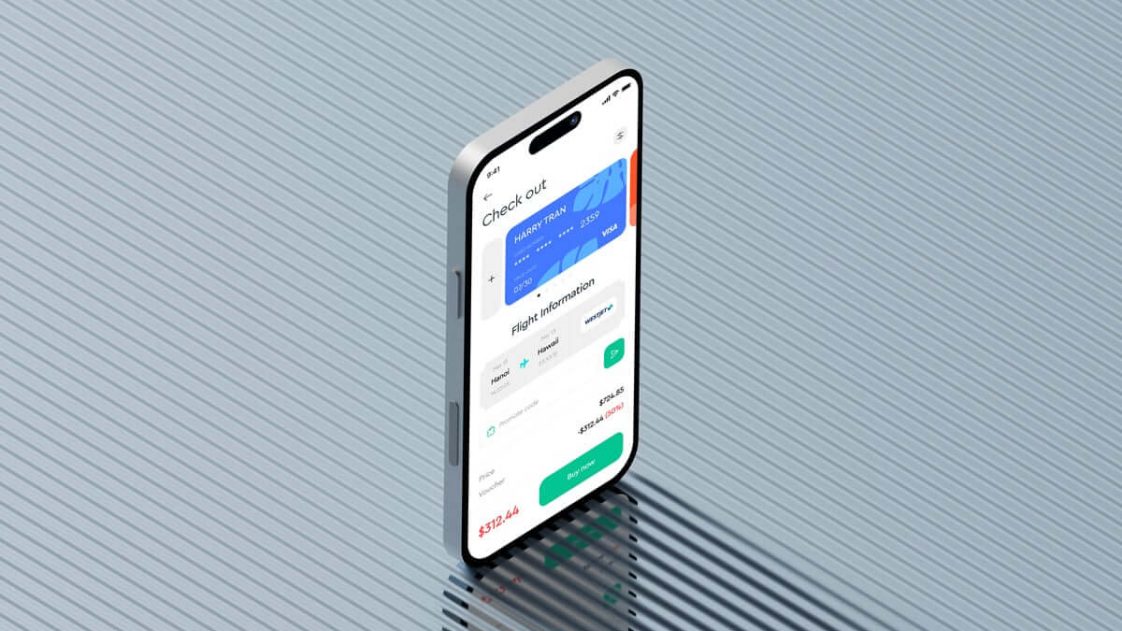 Free Standing Apple iPhone 15 Pro Max Mockup PSD - PsFiles