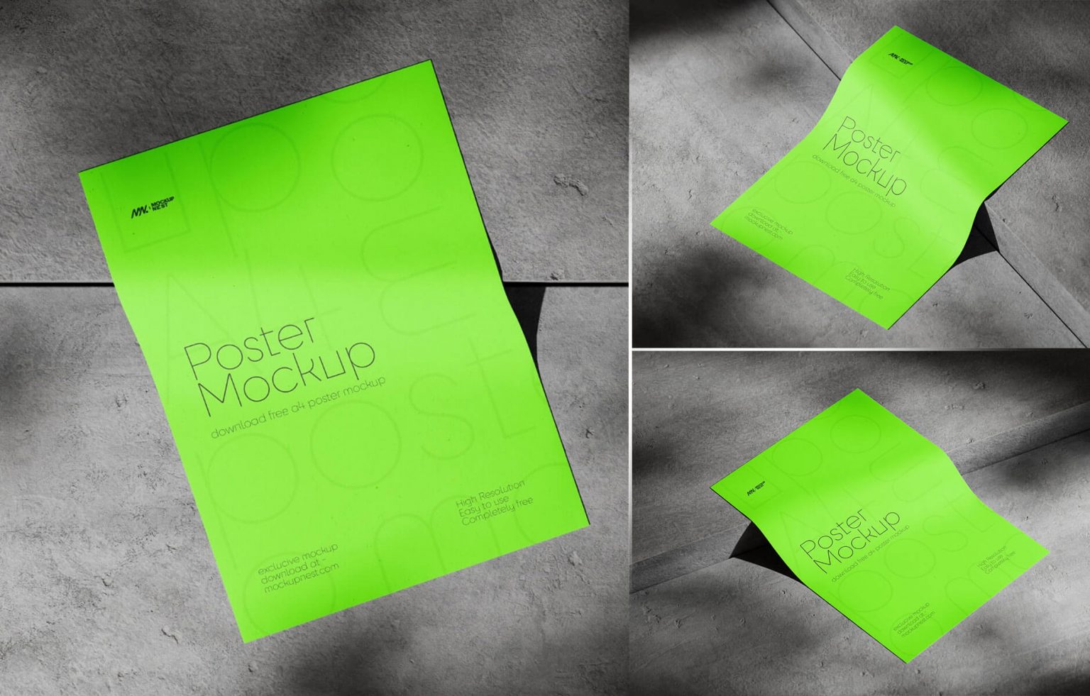 Free A4 Size Paper Flyer / Poster Mockup PSD Set - PsFiles