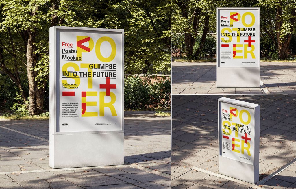 Free Outdoor Vertical Advertising Billboard Mockup PSD files - PsFiles