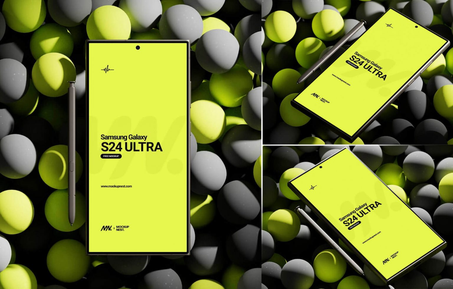 3 Free Samsung Galaxy S24 Ultra Mockups PSD Files - PsFiles