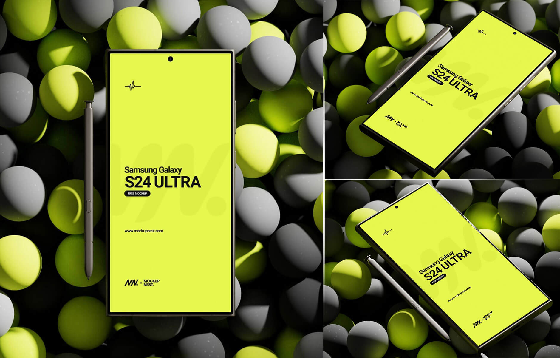 3 Free Samsung Galaxy S24 Ultra Mockups PSD Files - PsFiles
