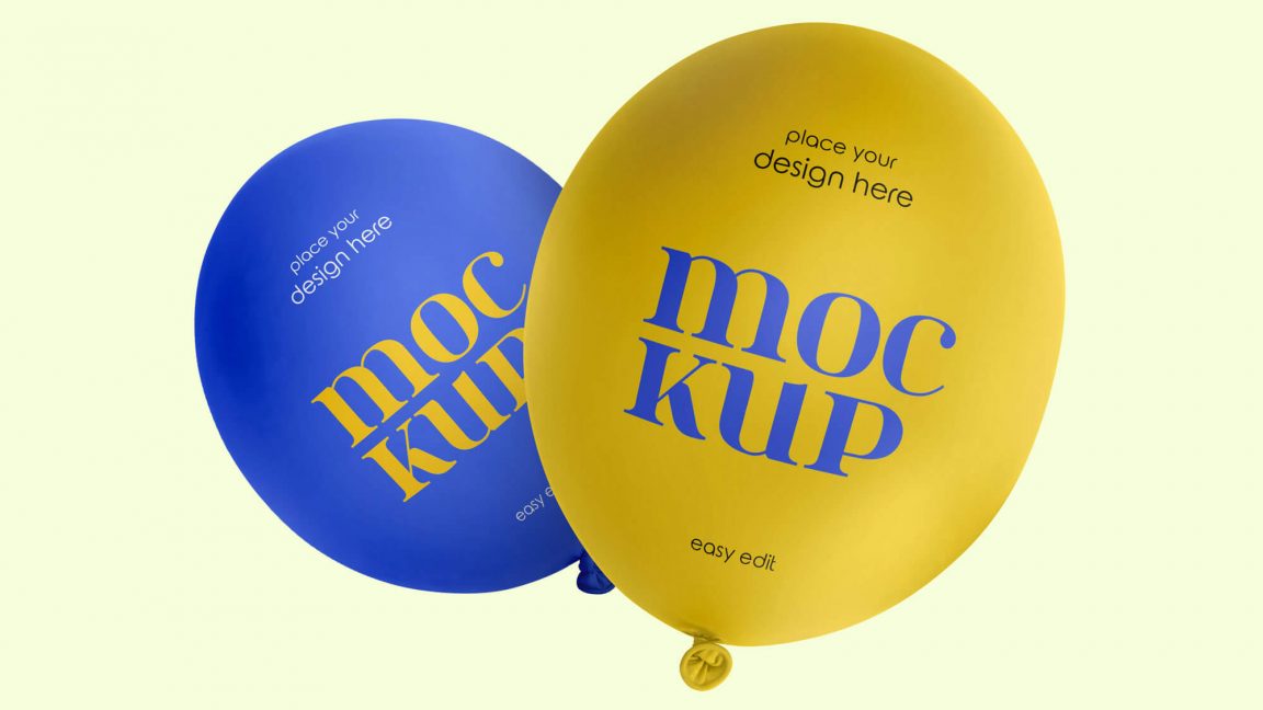 Free Balloon Mockup PSD - PsFiles