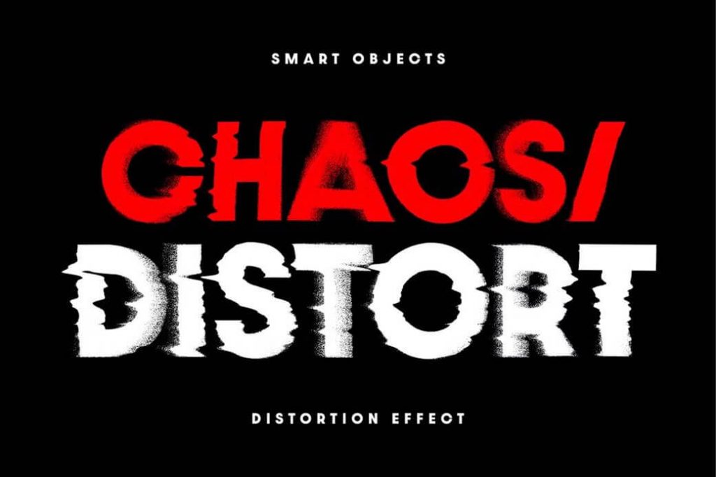 Free Distortion Text and Graphic Effect PSD file - PsFiles