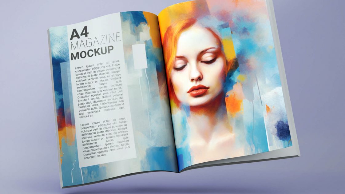Clear Plastic Wrapped Magazine Cover Mockup for Free - PsFiles