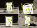 Free Portable Modern A-Frame Sign Mockups PSD Set - PsFiles